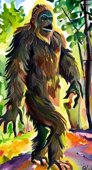 Bigfoot - AI Generated Artwork - NightCafe Creator