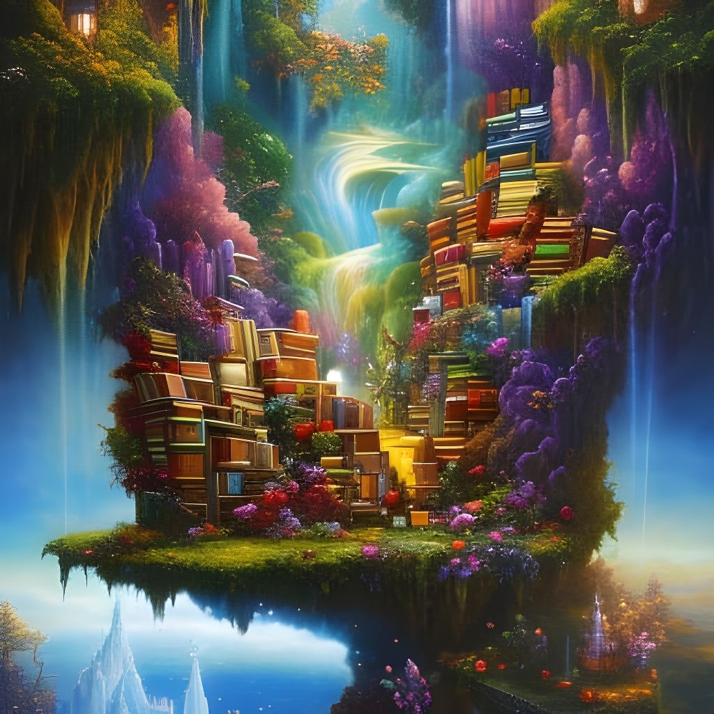 The Magic of Books - AI Generated Artwork - NightCafe Creator