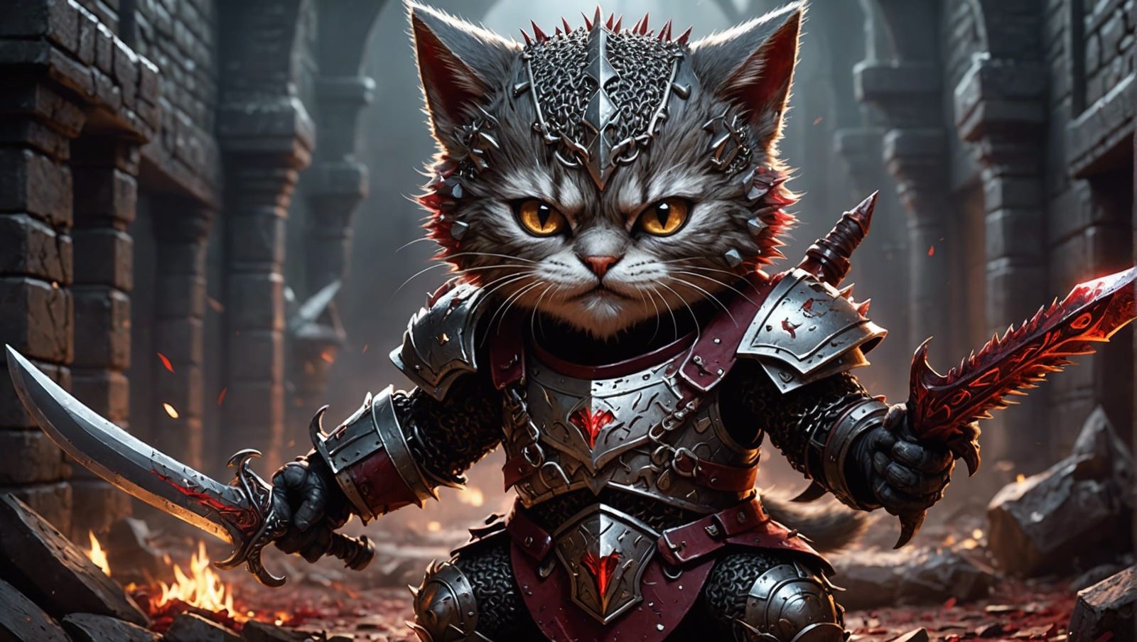 Fierce Kitty - AI Generated Artwork - NightCafe Creator