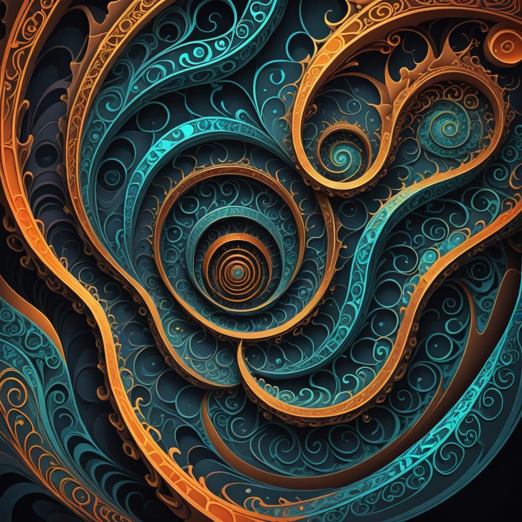 Liminal Labyrinth - Ethereal Labyrinth in Vibrant, Shimmery ...