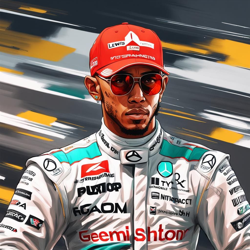 Lewis Hamilton - AI Generated Artwork - NightCafe Creator