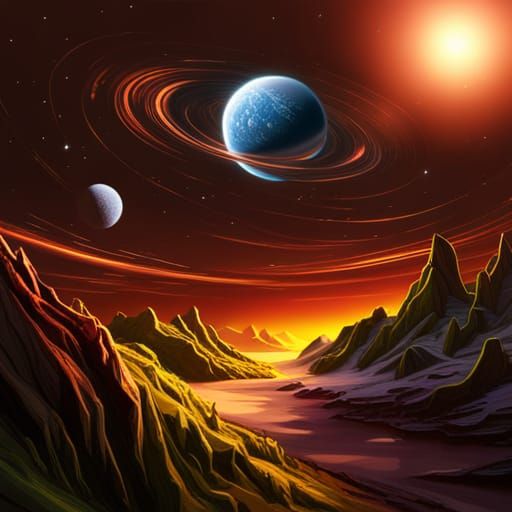 an alien world - AI Generated Artwork - NightCafe Creator