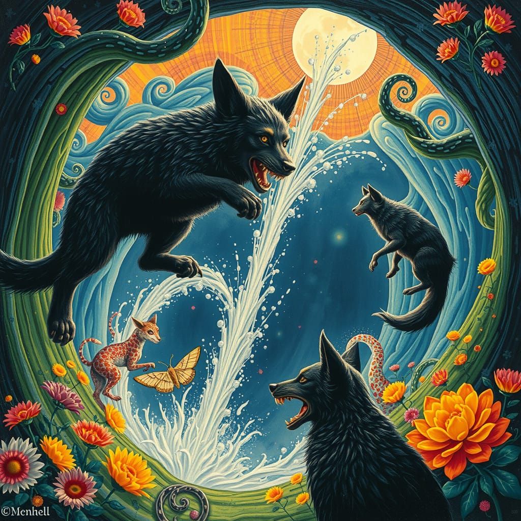 Water Play - Surreal Dreamscape of Whimsy and Wonder