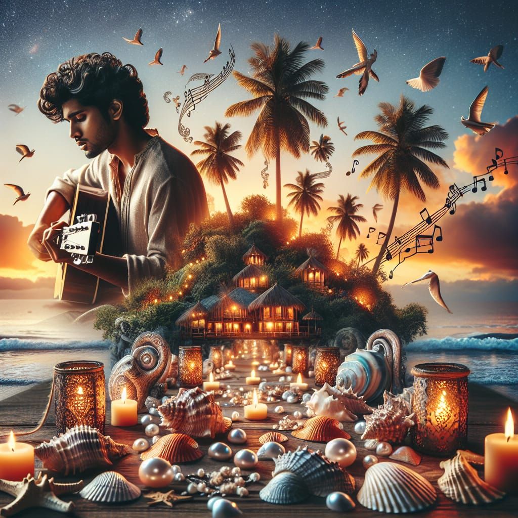 Sounds and sea shells - AI Generated Artwork - NightCafe Creator