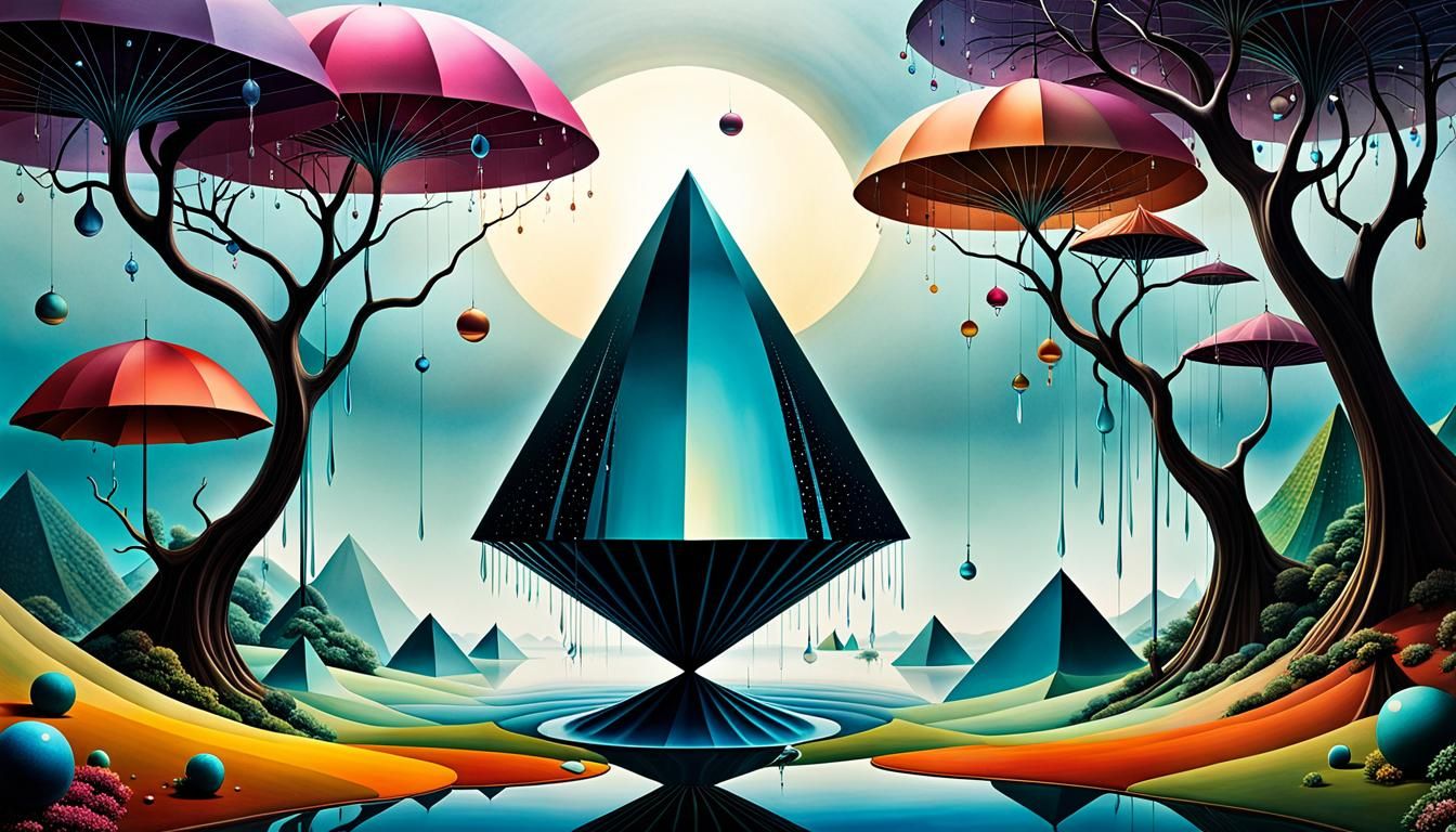 3d Surreal Abstract Ephemeral Harmony, Abstract forms, spheres ...