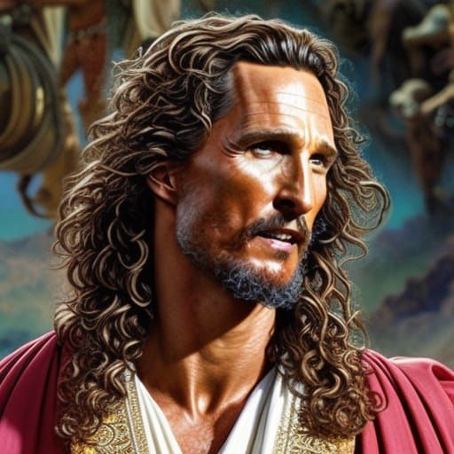 Matthew Mcconaughey stars as Jesus of Nazareth - AI Generated Artwork ...