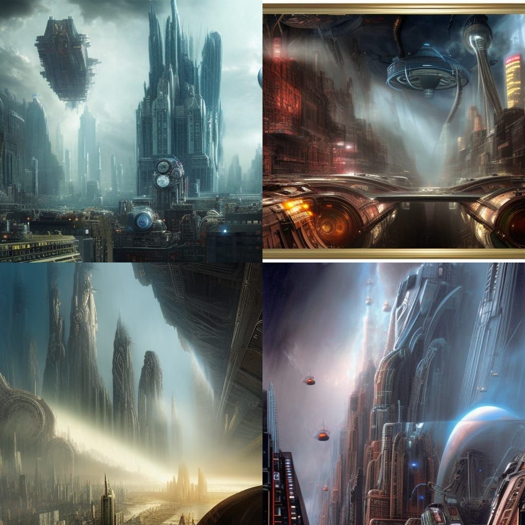 Alien invasion of New York Epic cinematic brilliant stunning intricate ...