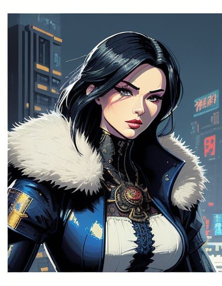 Pixel art. Snow White. She is curvy and lithe-bodied. Masamune Shirow ...