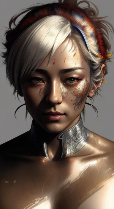 Portrait of a being that can pass as human. - AI Generated Artwork ...