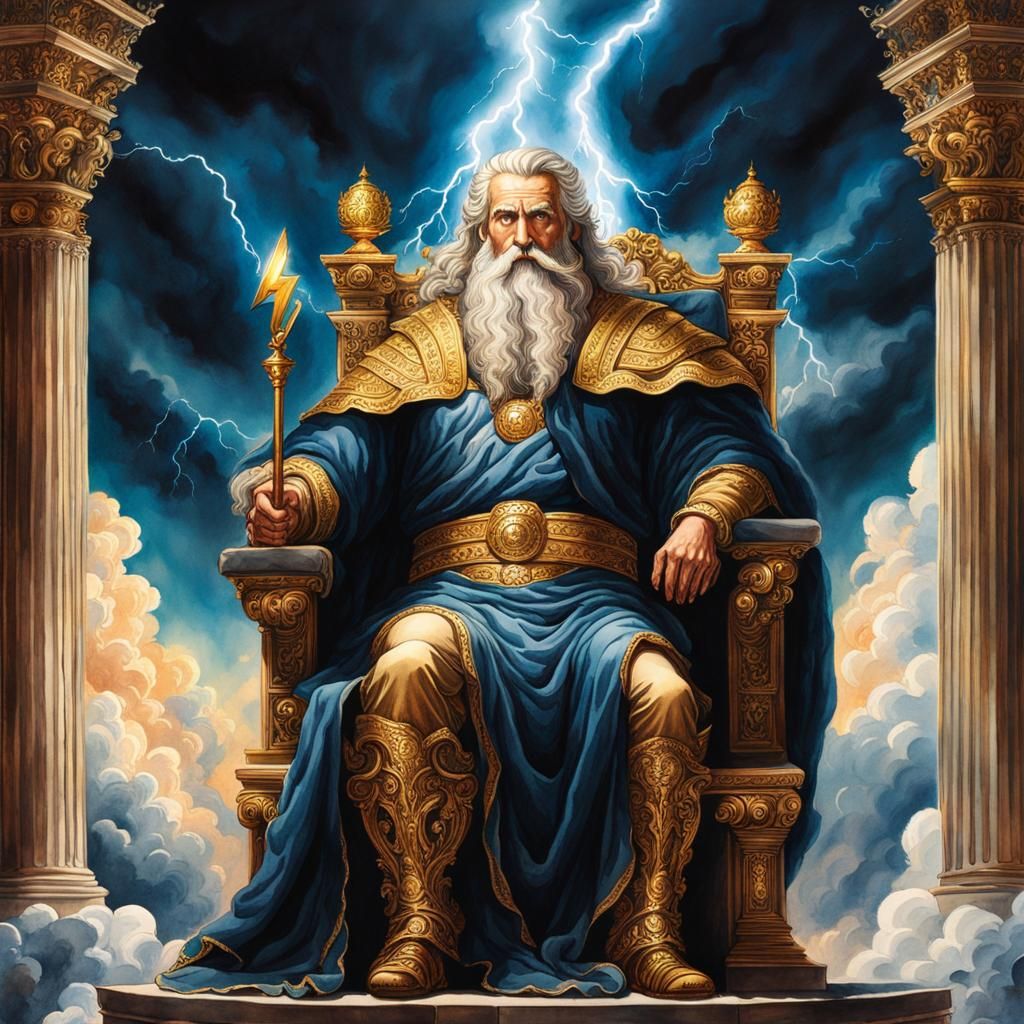 Zeus in Olympia - AI Generated Artwork - NightCafe Creator