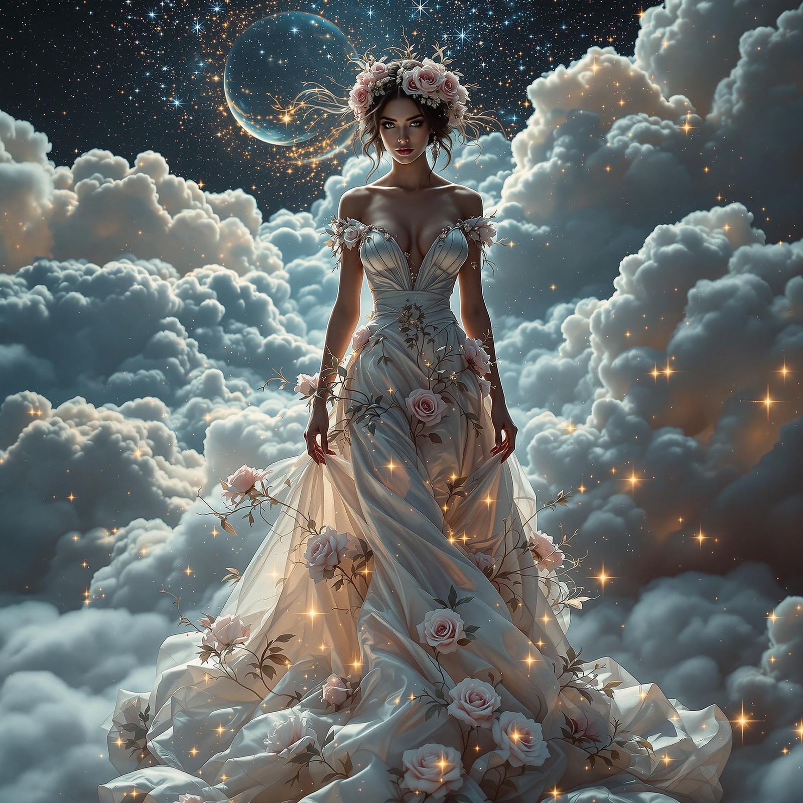 Floral wedding dress - Floral wedding dress