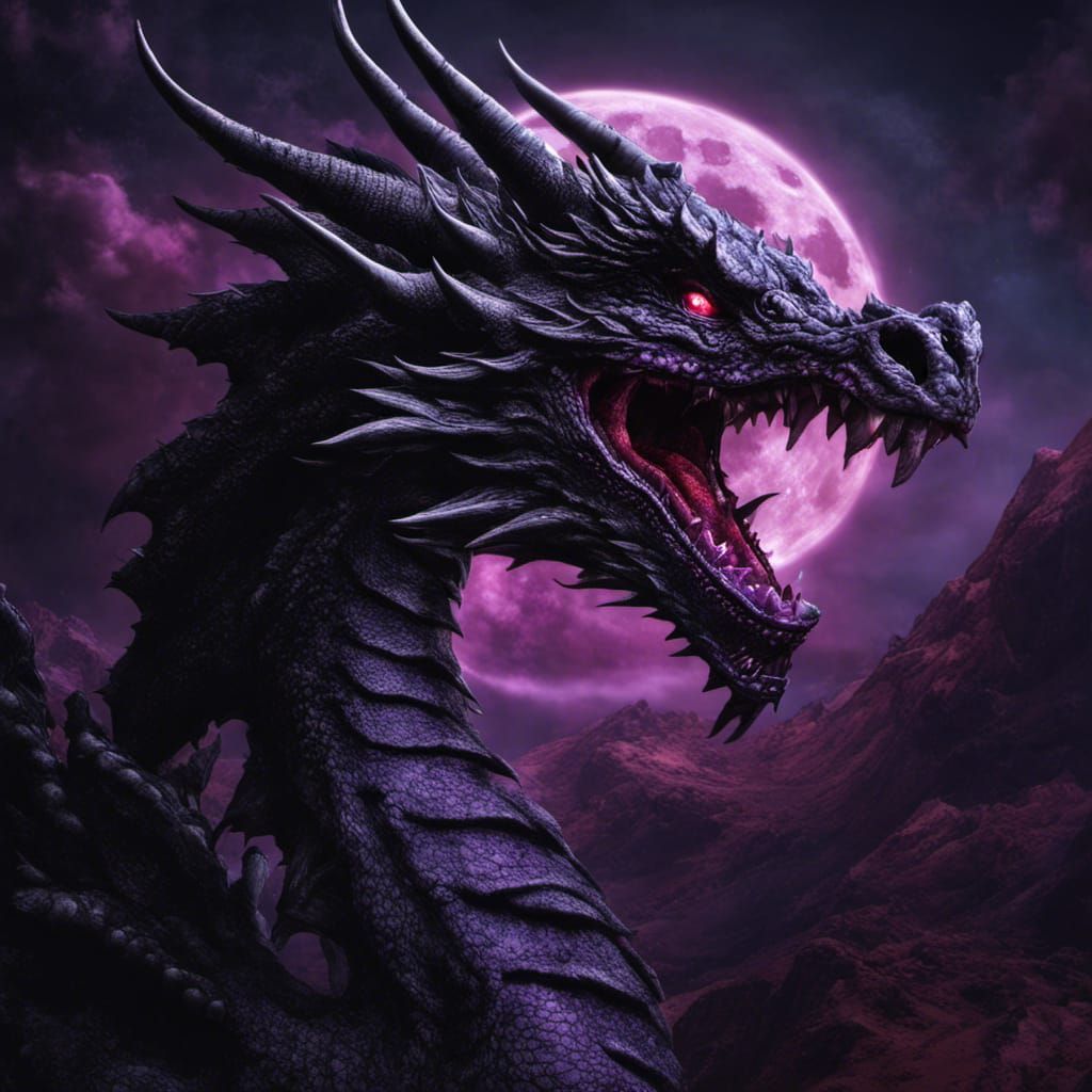 VIOLET DRAGON - AI Generated Artwork - NightCafe Creator