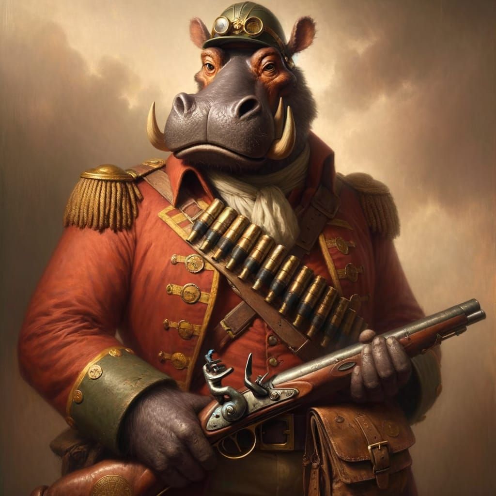 Dignified Colonial-Style Giff Explorer in 1800s Oi... - AI Art