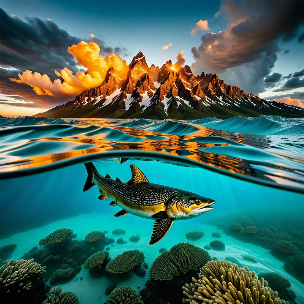 Fish & Island - AI Generated Artwork - NightCafe Creator