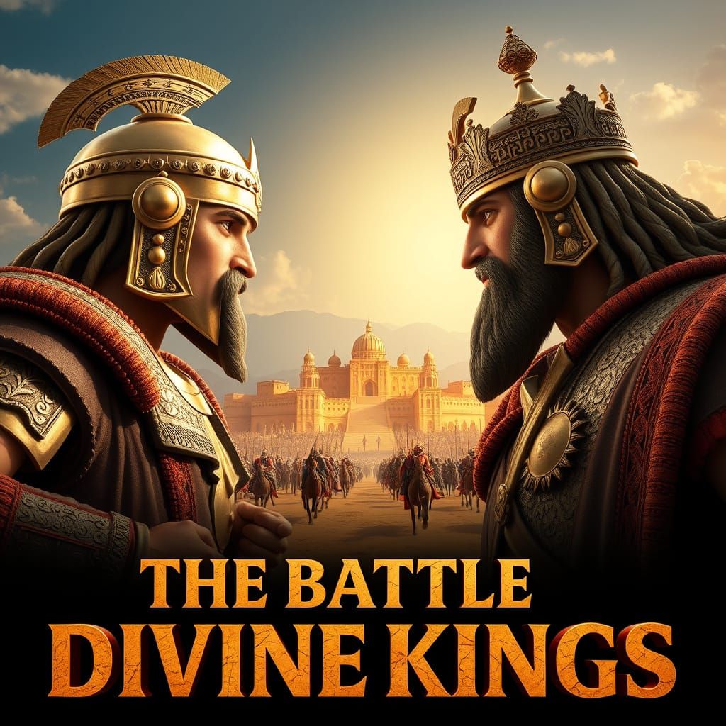 Epic Biblical Confrontation in Pixar-Inspired Styl... - AI Art