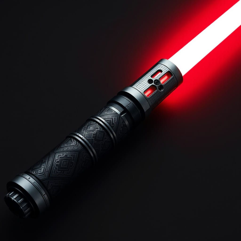 Elegant Sith Lightsaber Wraithblade in Industrial ... - AI Art