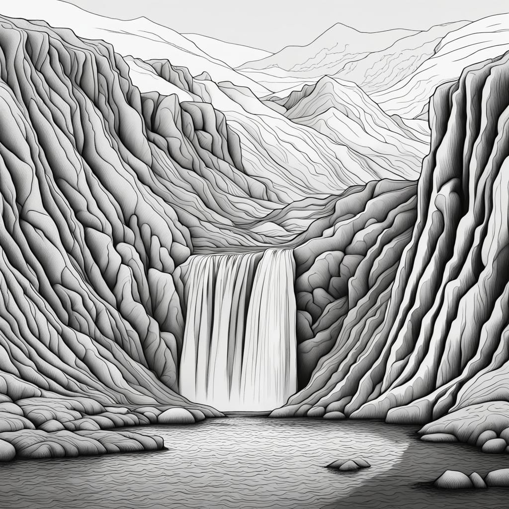 Falling Springs - AI Generated Artwork - NightCafe Creator