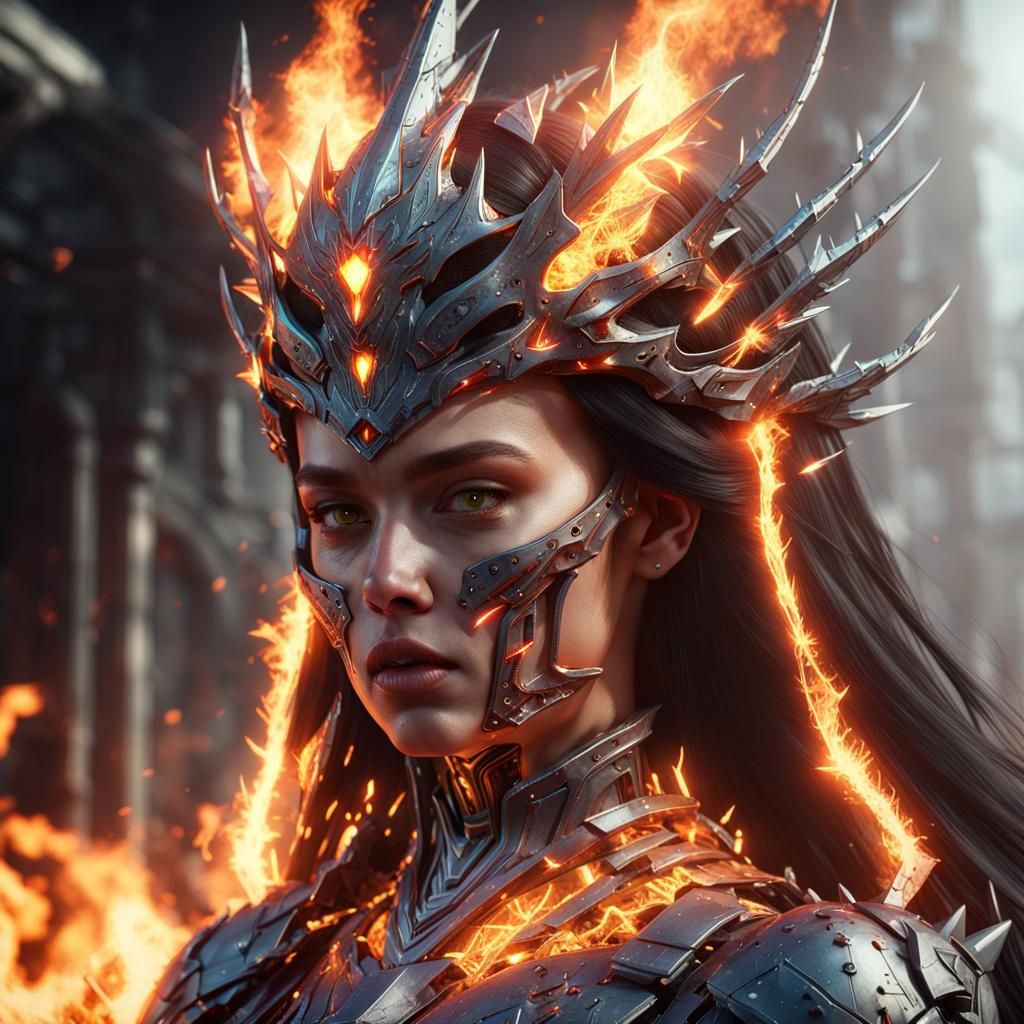 Queen of Fire - AI Generated Artwork - NightCafe Creator