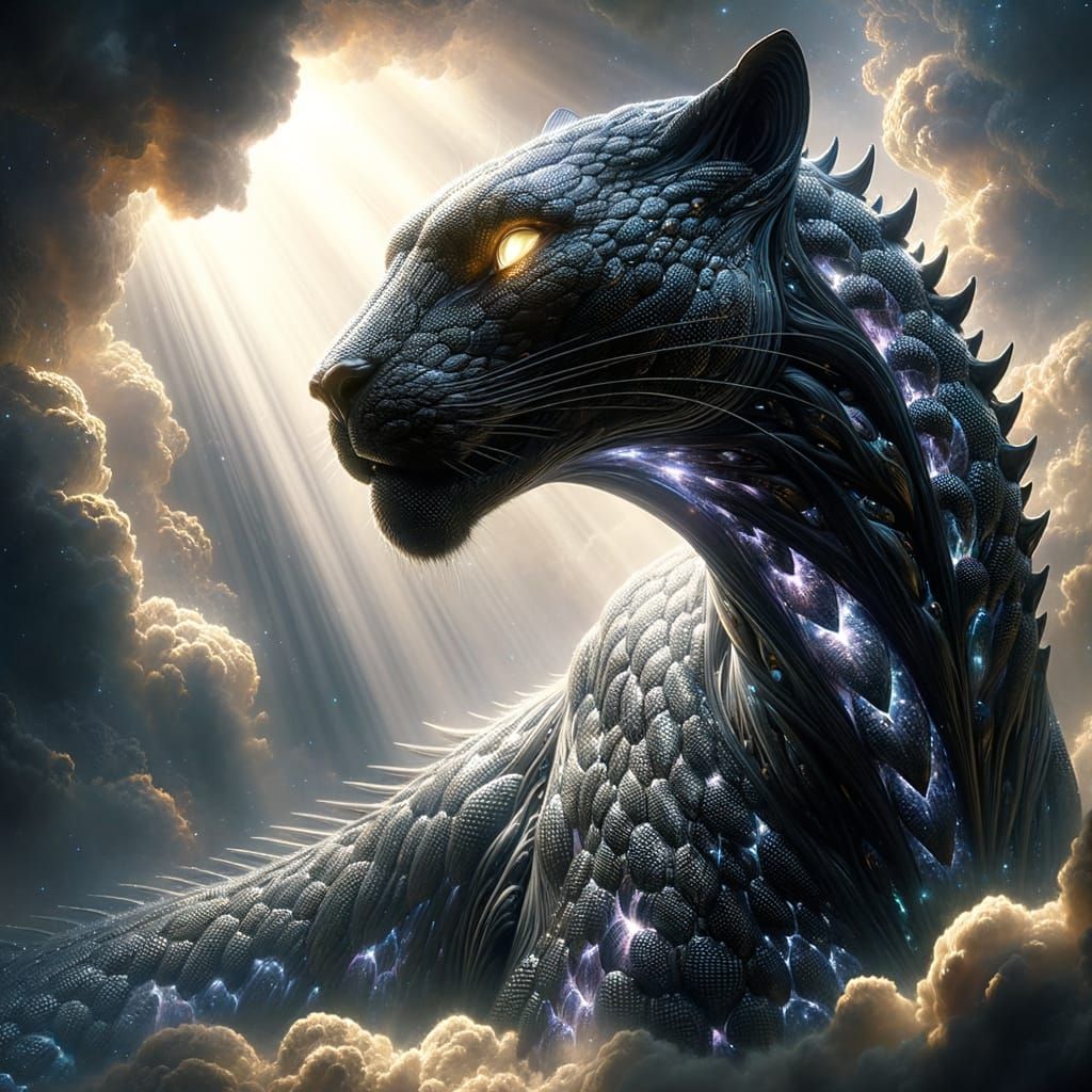 The Nyxael - Supreme Desert Panther with Iridescent Scales ...