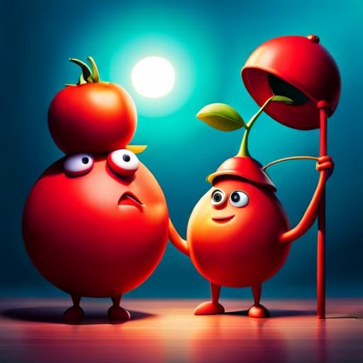 anthropomorphic tomato artists II - AI Generated Artwork - NightCafe ...