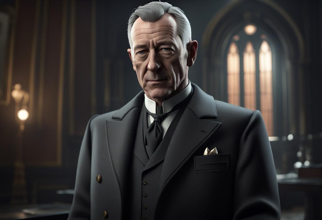 "Alfred Pennyworth Gotham" - AI Generated Artwork - NightCafe Creator