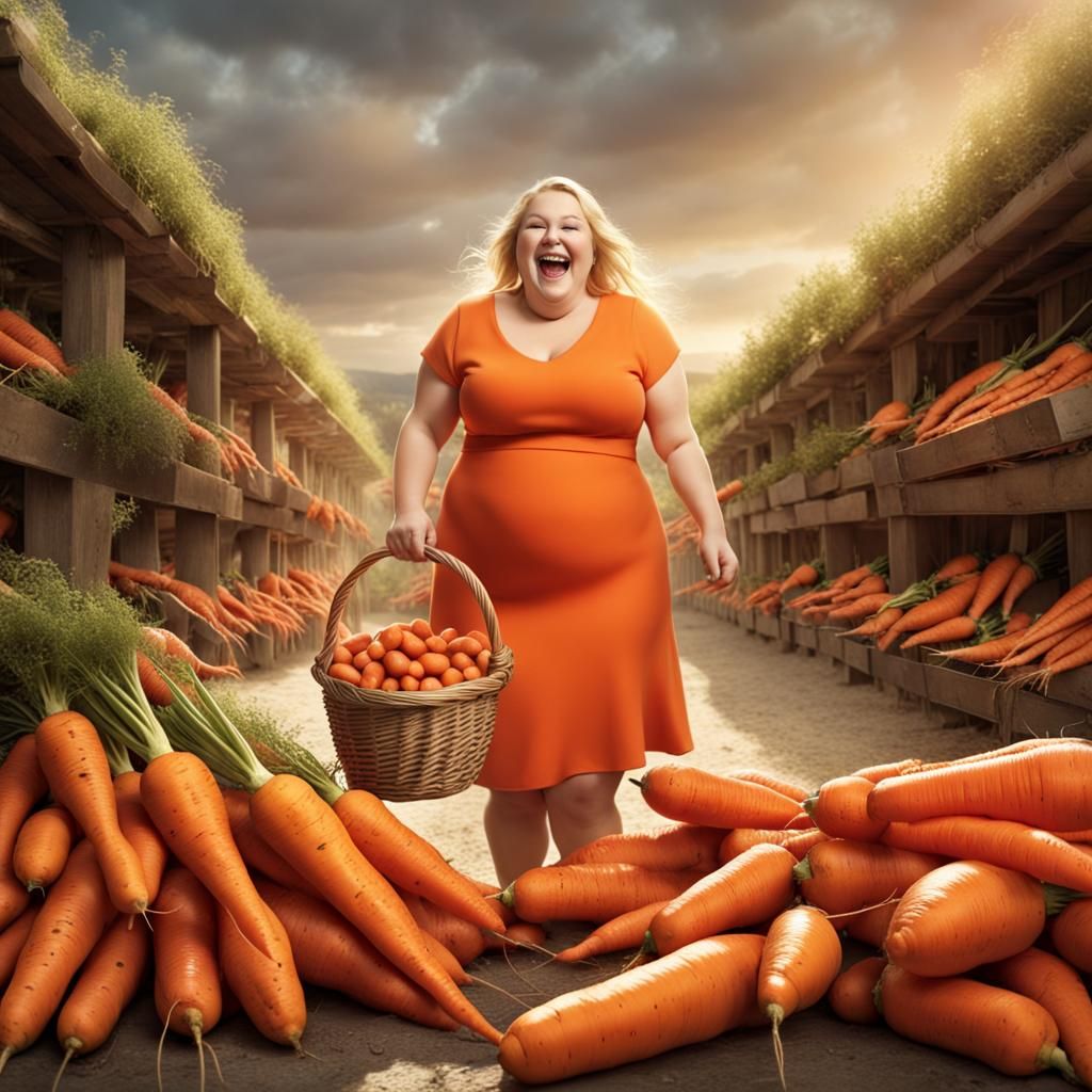Carrot in the carrot market - AI Generated Artwork - NightCafe Creator