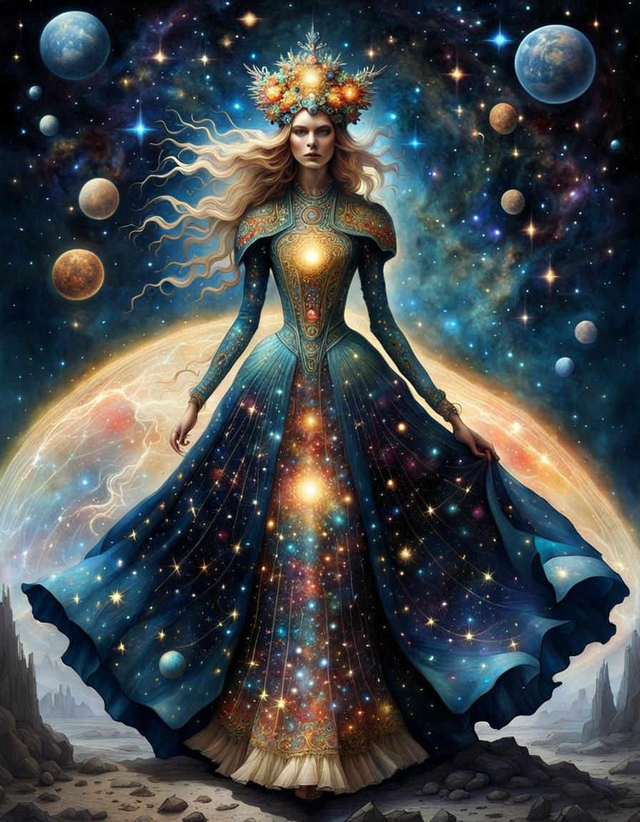 cosmic goddess - AI Generated Artwork - NightCafe Creator