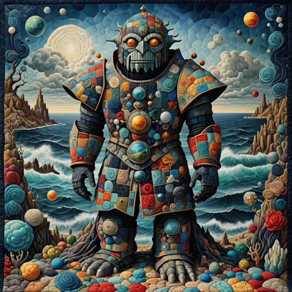 Patchwork Golem - AI Generated Artwork - NightCafe Creator