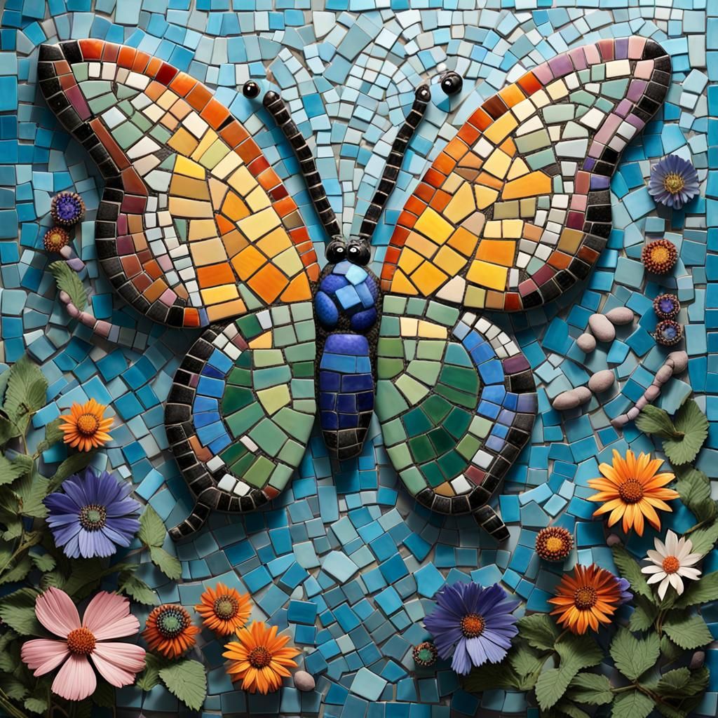 Transform with mosaic art 🦋 - AI Generated Artwork - NightCafe Creator