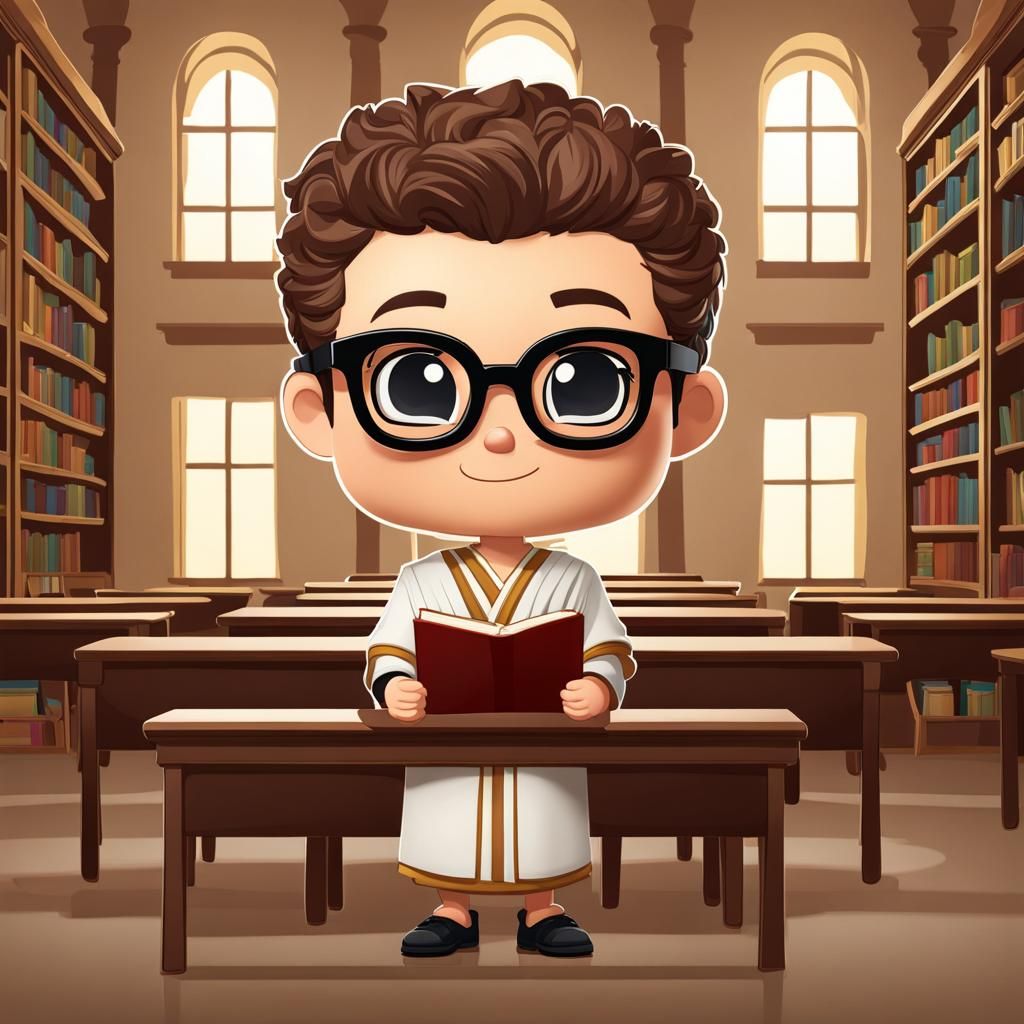 Chibi Professor in a Toga 240212B - AI Generated Artwork - NightCafe ...