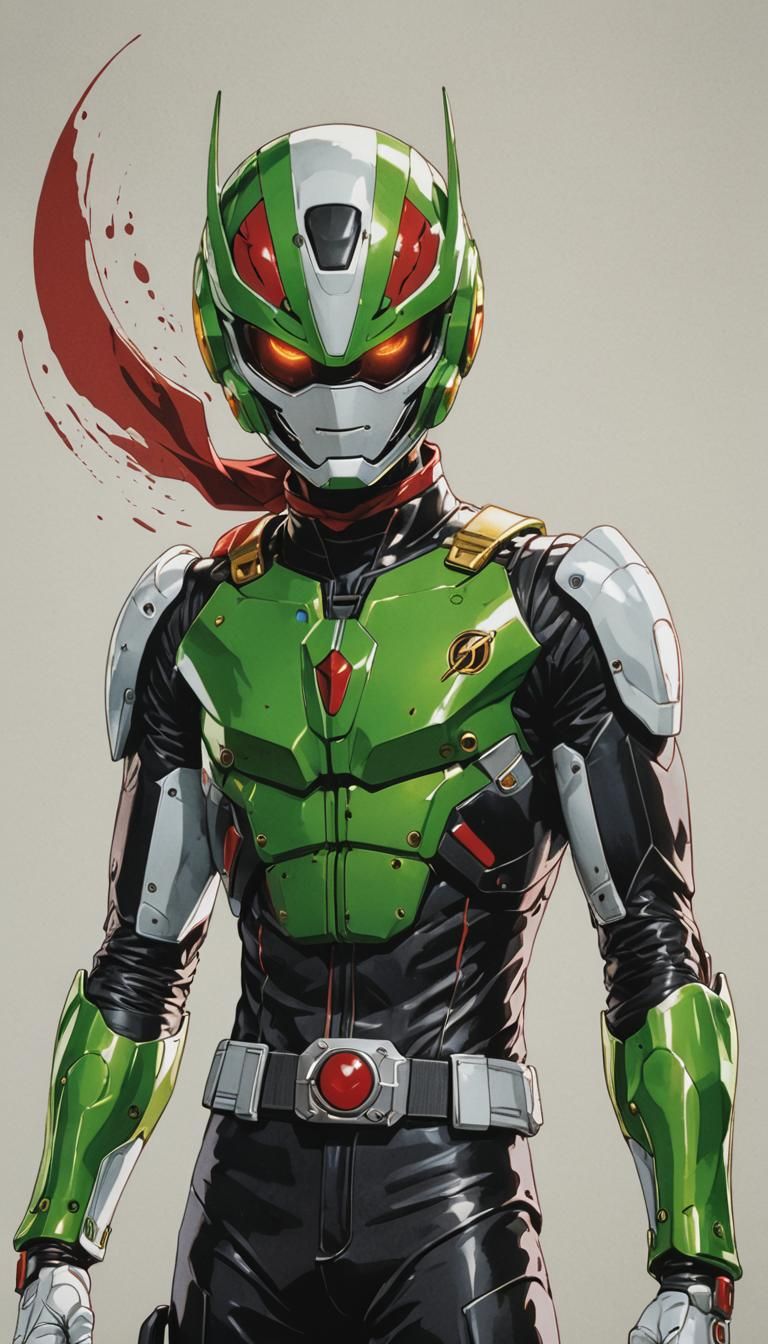 Kamen rider Justice - AI Generated Artwork - NightCafe Creator
