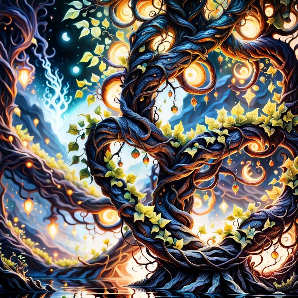The Magic Beanstalk - AI Generated Artwork - NightCafe Creator