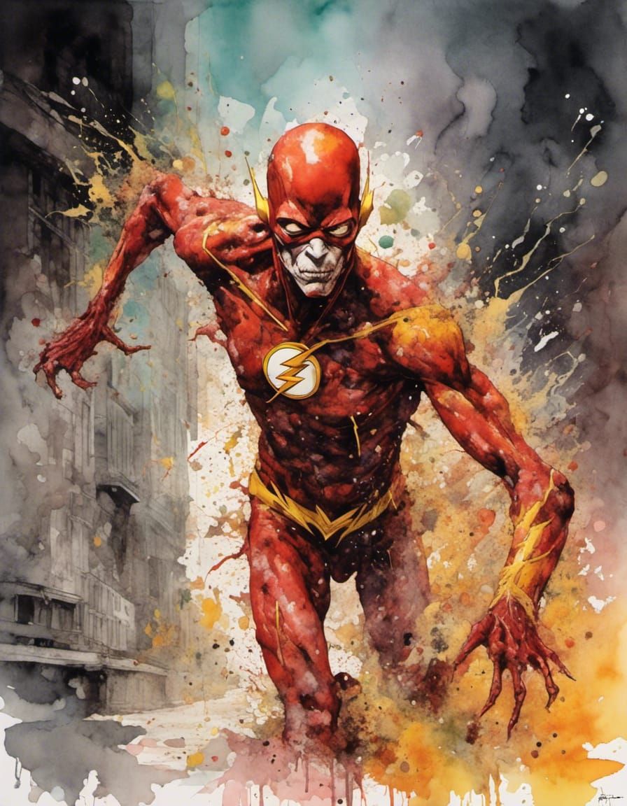 dc the flash zombie, rancid flesh - AI Generated Artwork - NightCafe ...