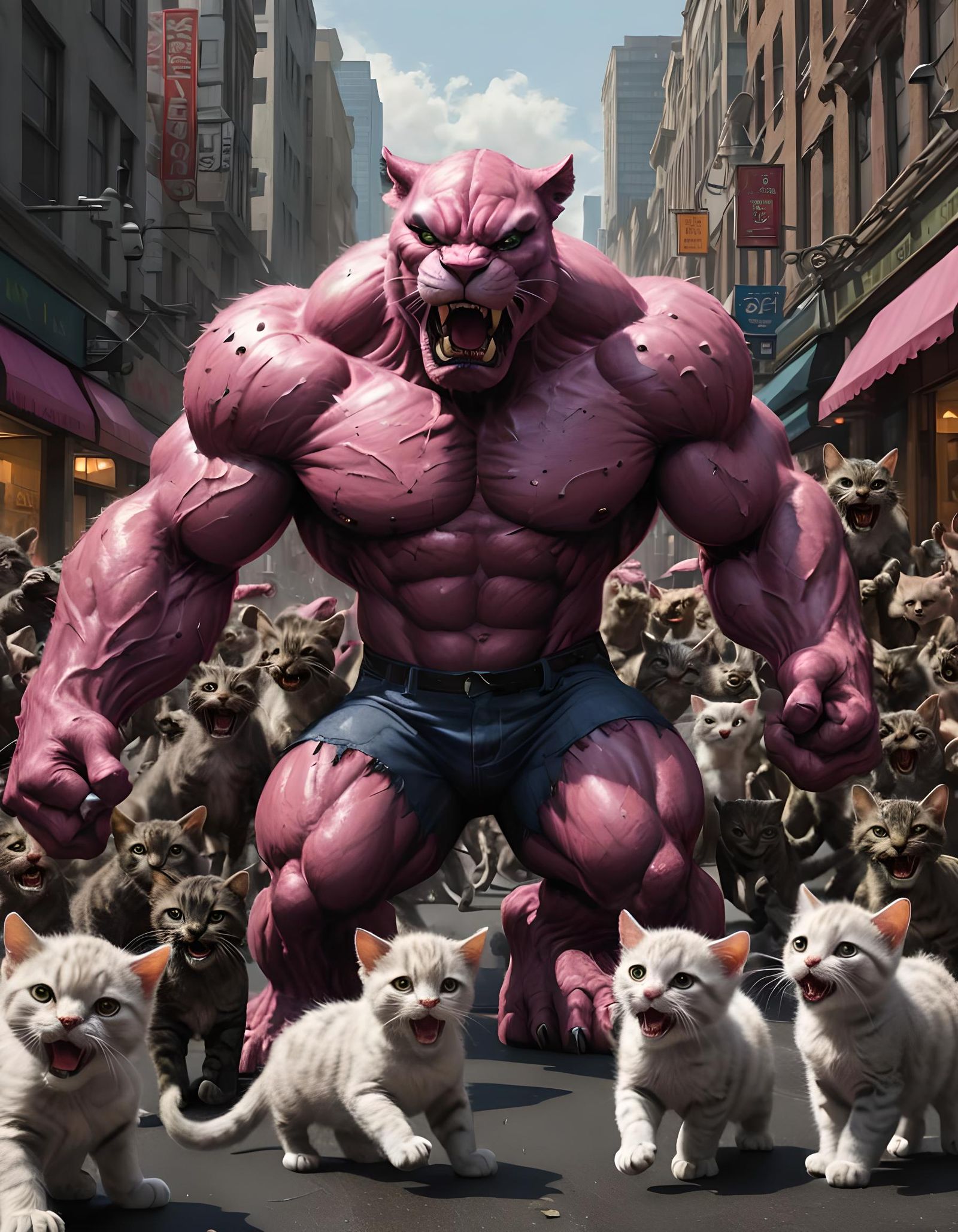 Itty bitty kitty commettee Final Boss! - AI Generated Artwork ...