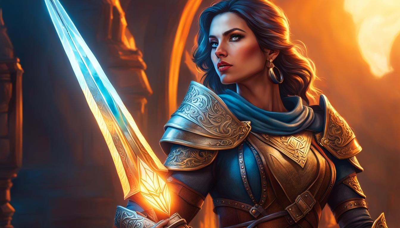 Tevia the Warrior - AI Generated Artwork - NightCafe Creator
