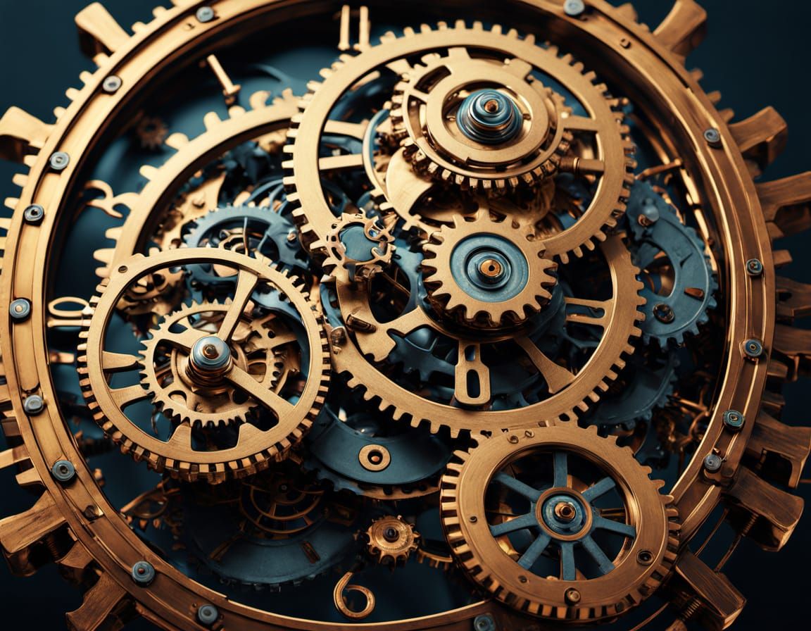 It doesn't work - Surreal Clockwork Portrait in Golden Hour ...