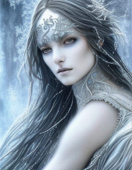 Snow & Ice Goddess - AI Generated Artwork - NightCafe Creator