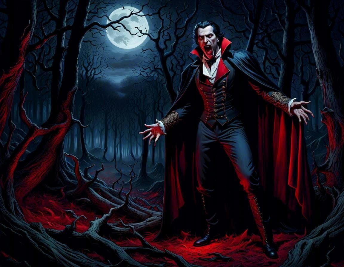 Evil vampire - AI Generated Artwork - NightCafe Creator
