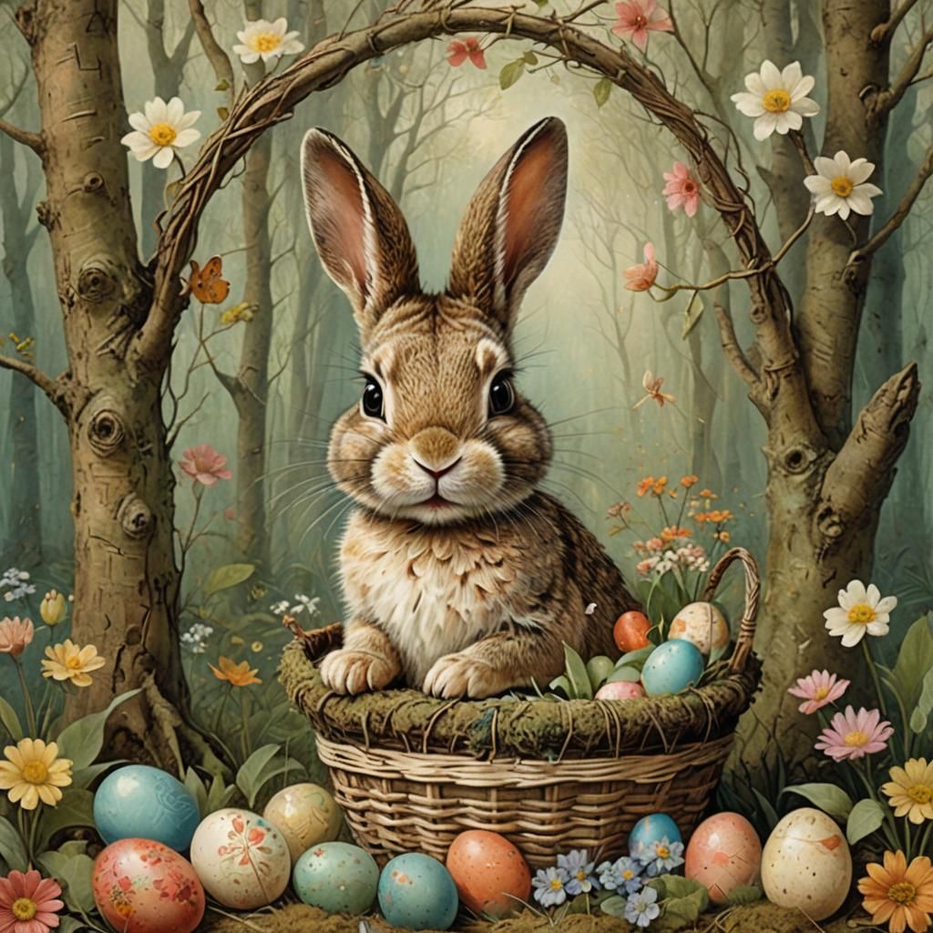 Hiding my eggs - AI Generated Artwork - NightCafe Creator