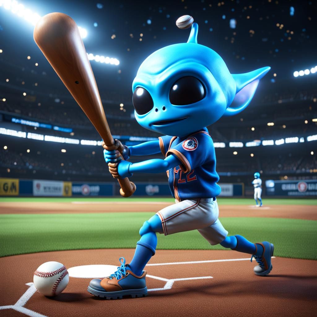 Cosmic Baseball Party 👽 - AI Generated Artwork - NightCafe Creator