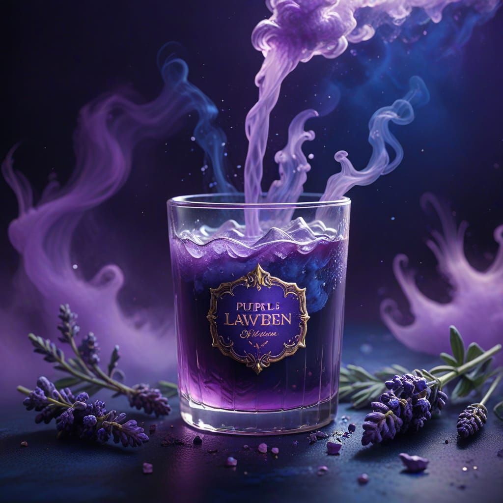 Ethereal Dream Potion in Smoky Purple Haze - AI Art