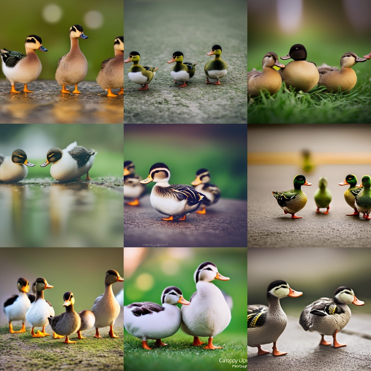 Happy little ducks Professional photography, bokeh, natural lighting ...