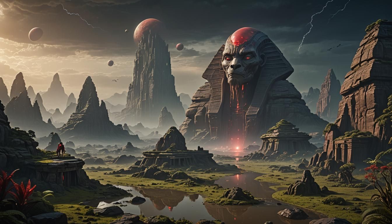 Alien Mega City - AI Generated Artwork - NightCafe Creator