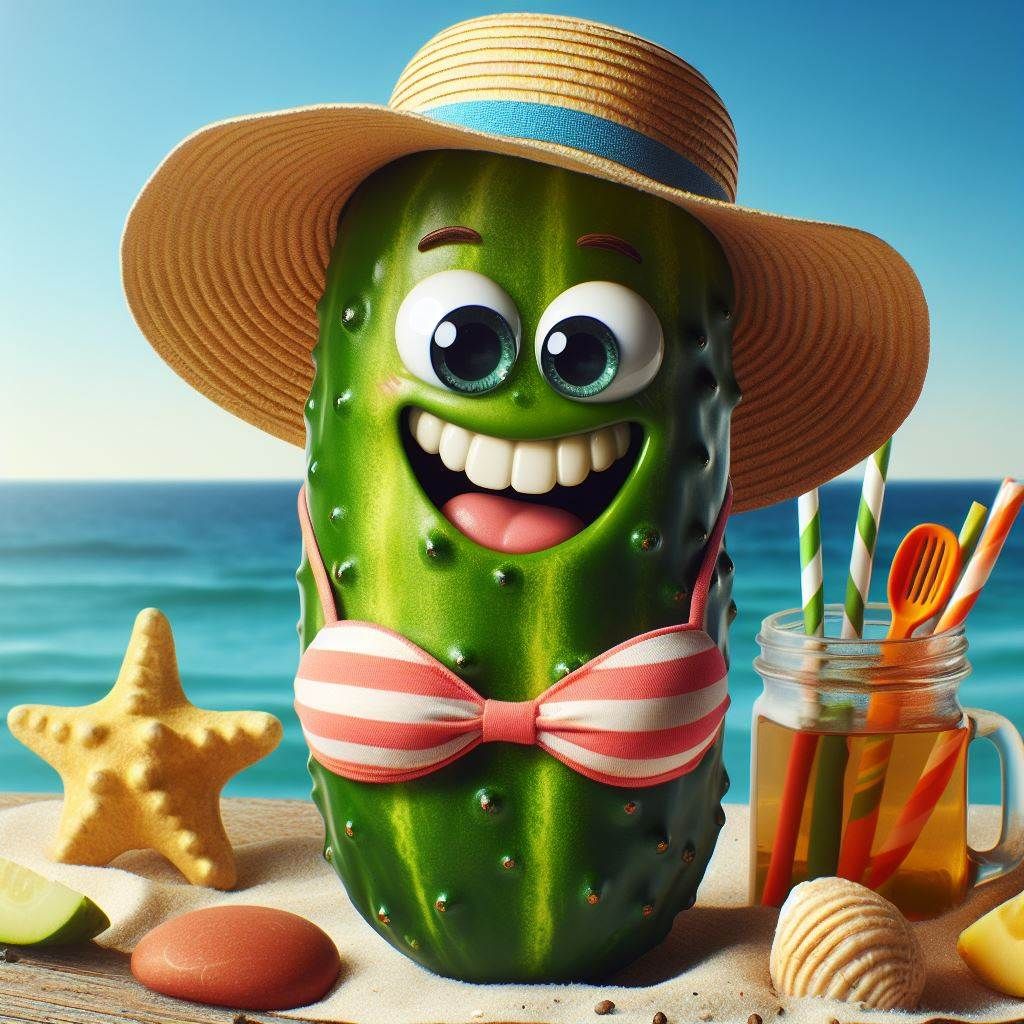 Beach Pickle - AI Generated Artwork - NightCafe Creator