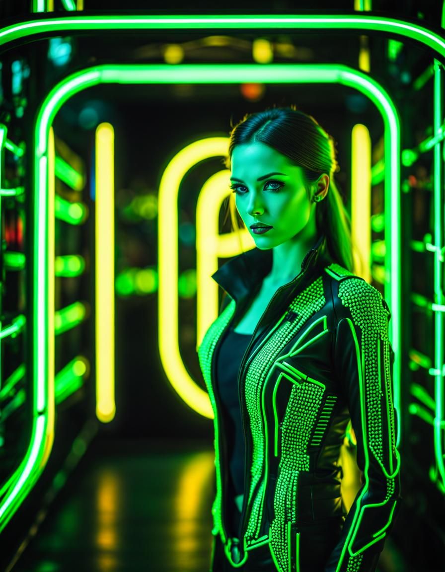 matrix lady 7 - AI Generated Artwork - NightCafe Creator