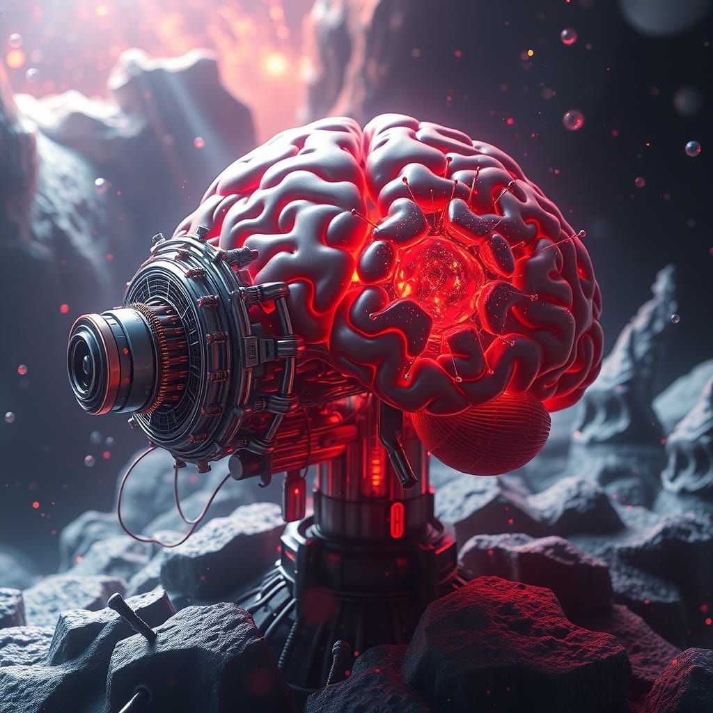 Cybernetic Brain Restoration Device in Vivid Fanta... - AI Art