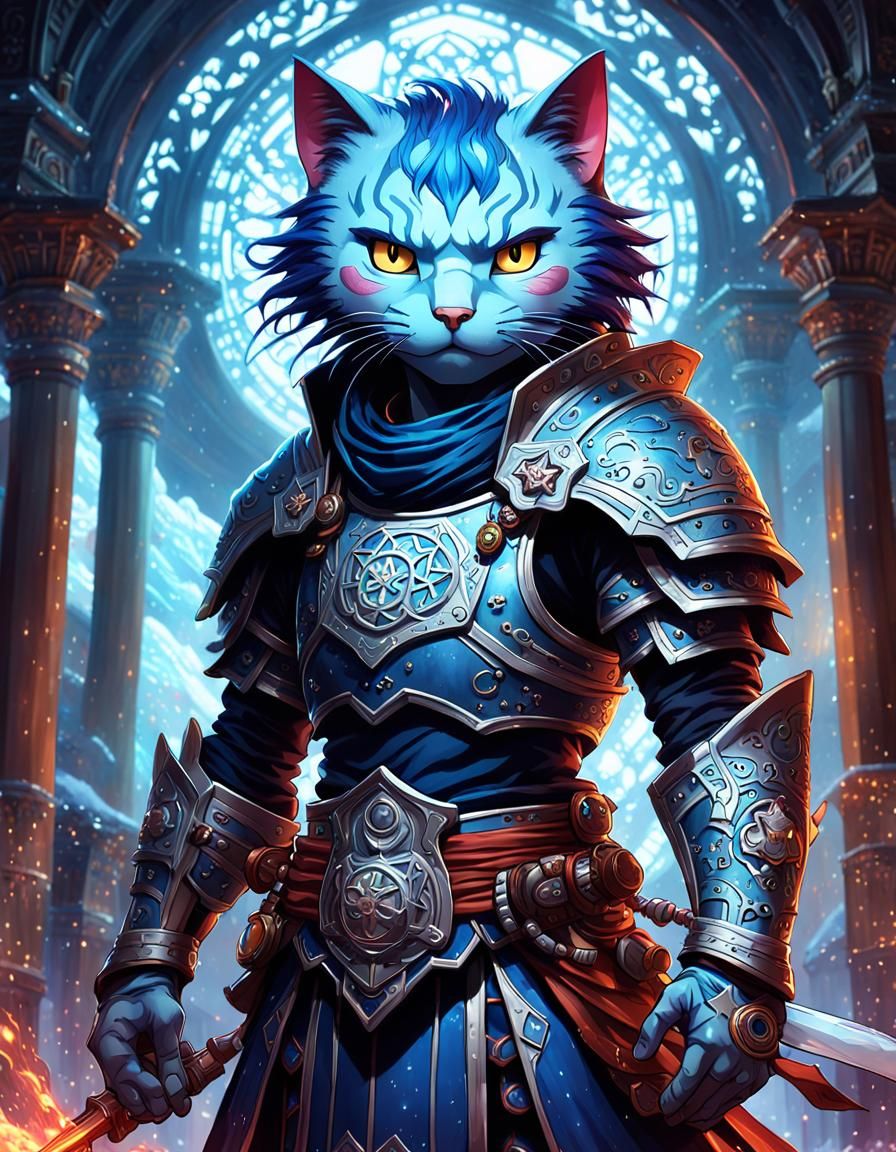 AD&D Paladin Hello Kitty Troll 001 - AI Generated Artwork - NightCafe ...