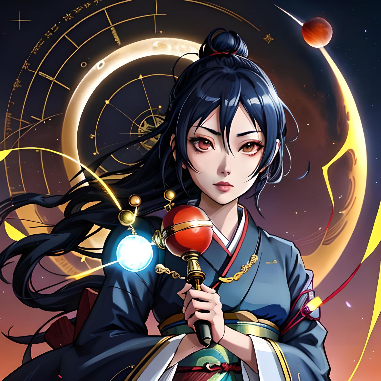 Moon mage - AI Generated Artwork - NightCafe Creator