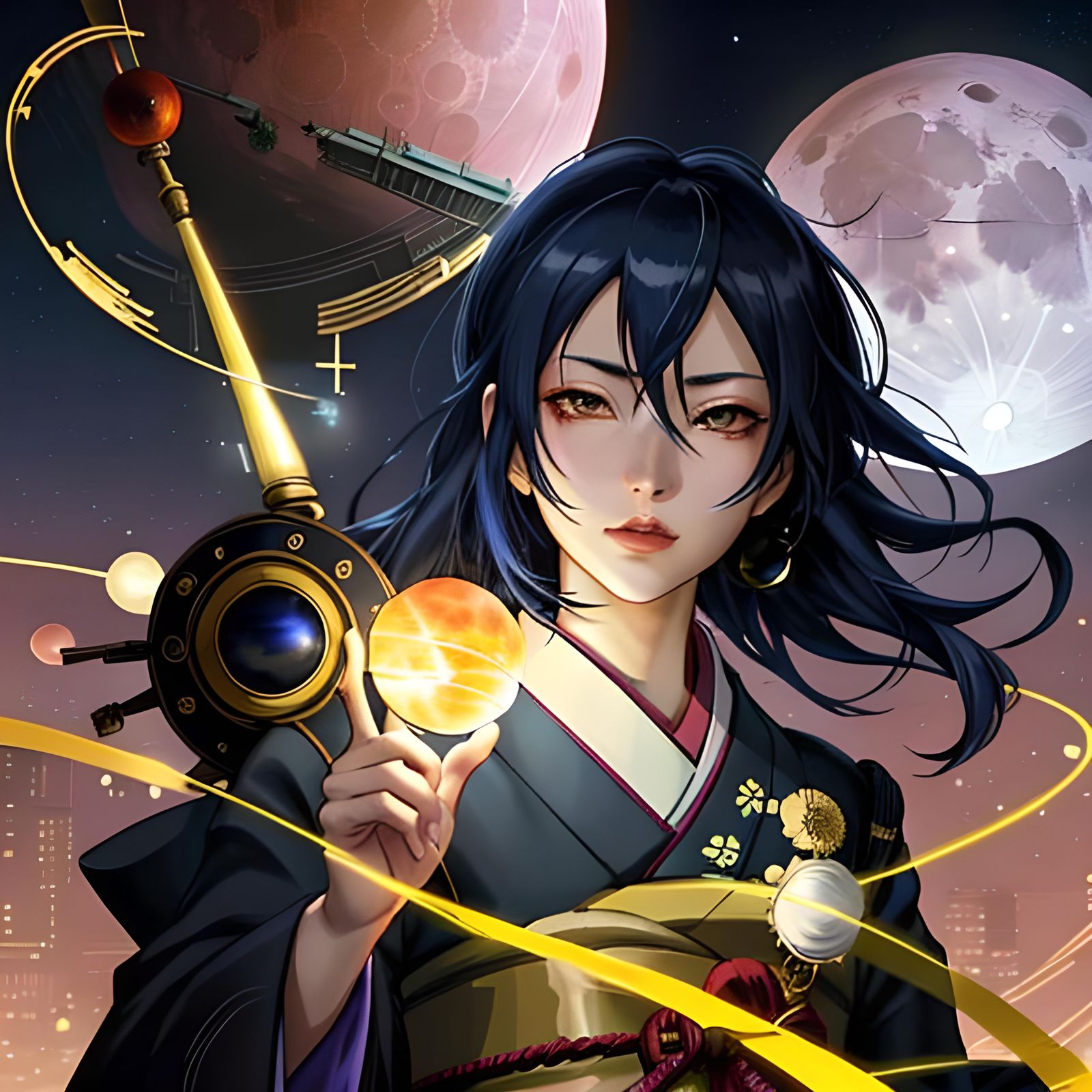 Moon mage - AI Generated Artwork - NightCafe Creator