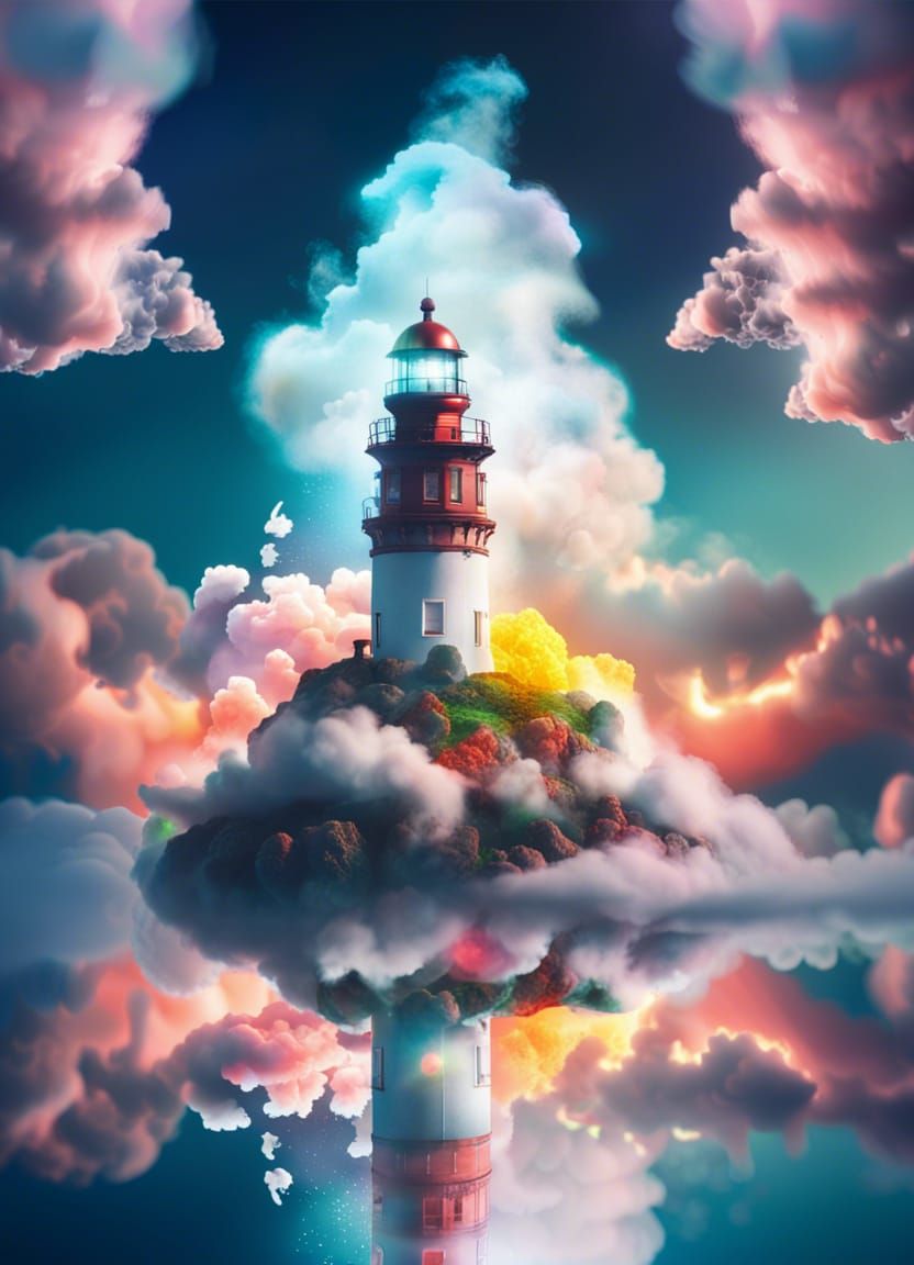 My Magic lighthouse - AI Generated Artwork - NightCafe Creator